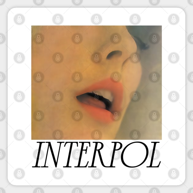 Interpol -- Original Retro Fan Art Design - Interpol - Sticker | TeePublic
